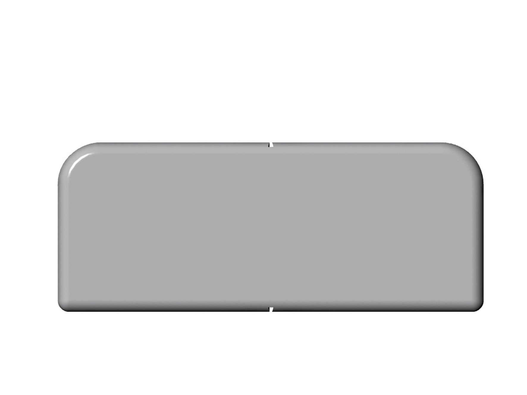 Freefoam uPVC Fascia Board Square Edge End Cap - 300mm