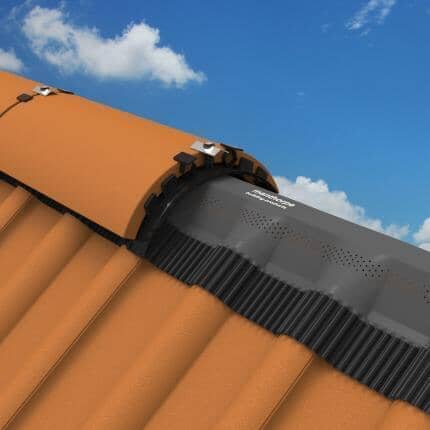 Manthorpe Roll Out Clay Vent Dry Ridge System 6m - Black | RSUK