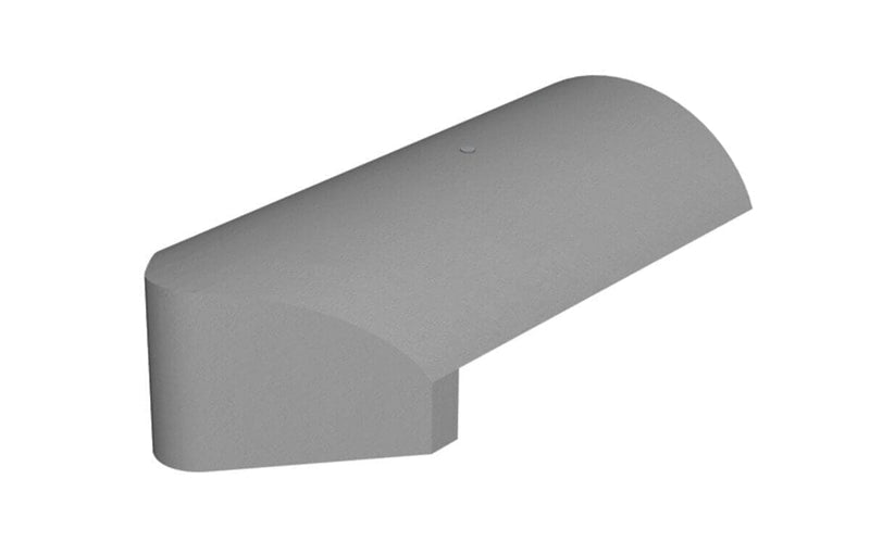 Marley Concrete Roof Tiles - Third Round Stop End Hip Tile | RSUK